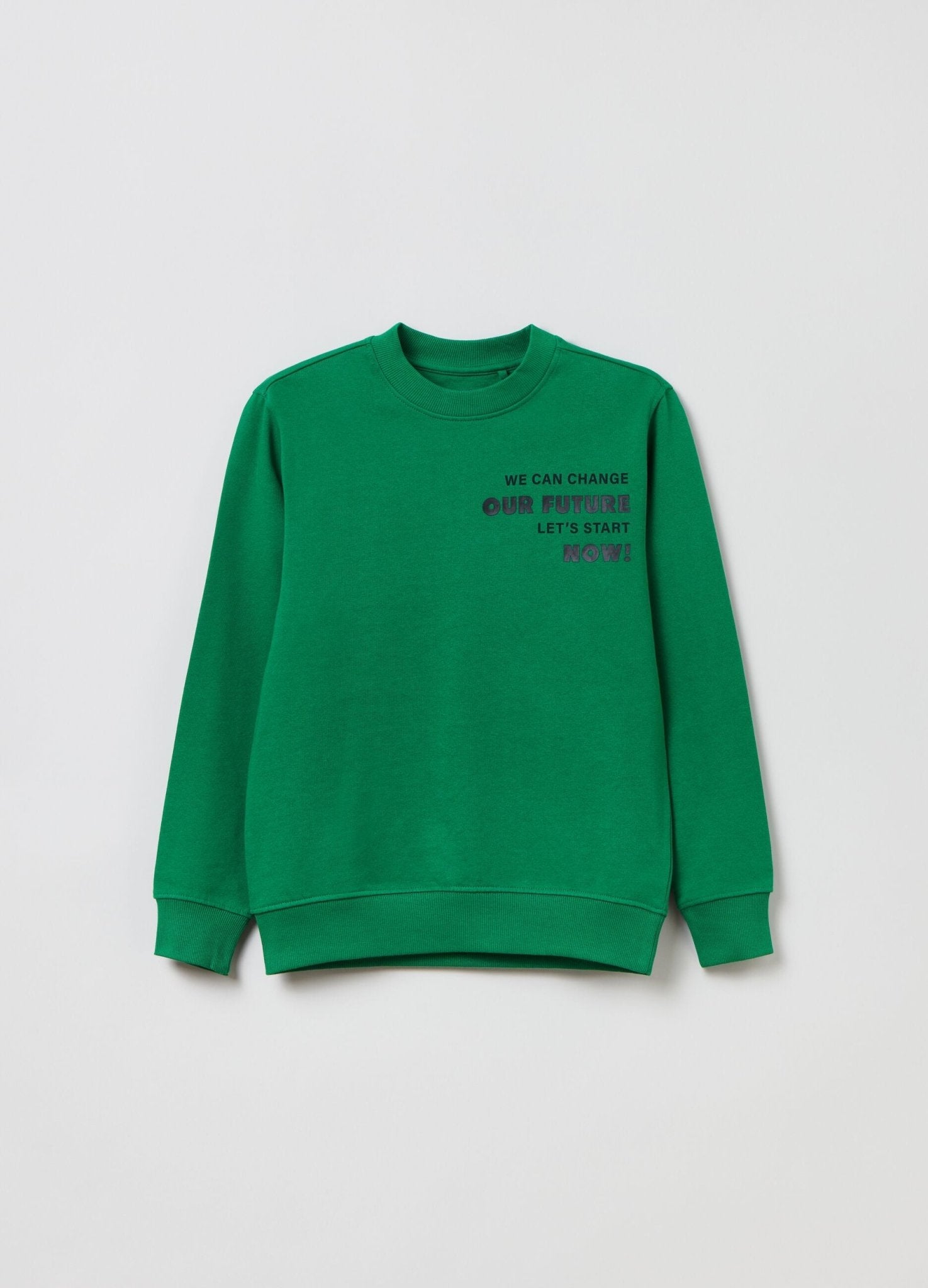 OVS Sweatshirt In Cotton With Printed Lettering – OVS Middle East