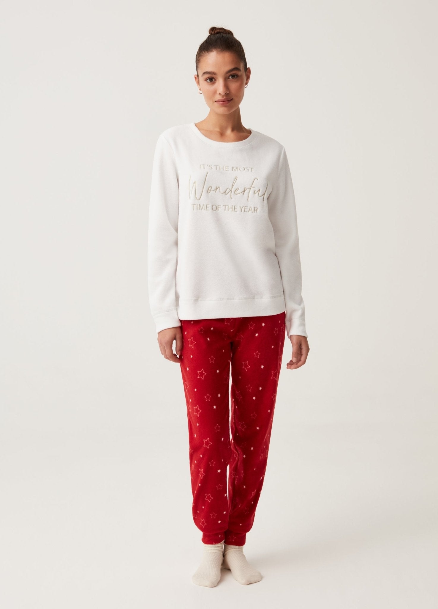 OVS Womens Embroidered Fleece Pyjamas – OVS Middle East